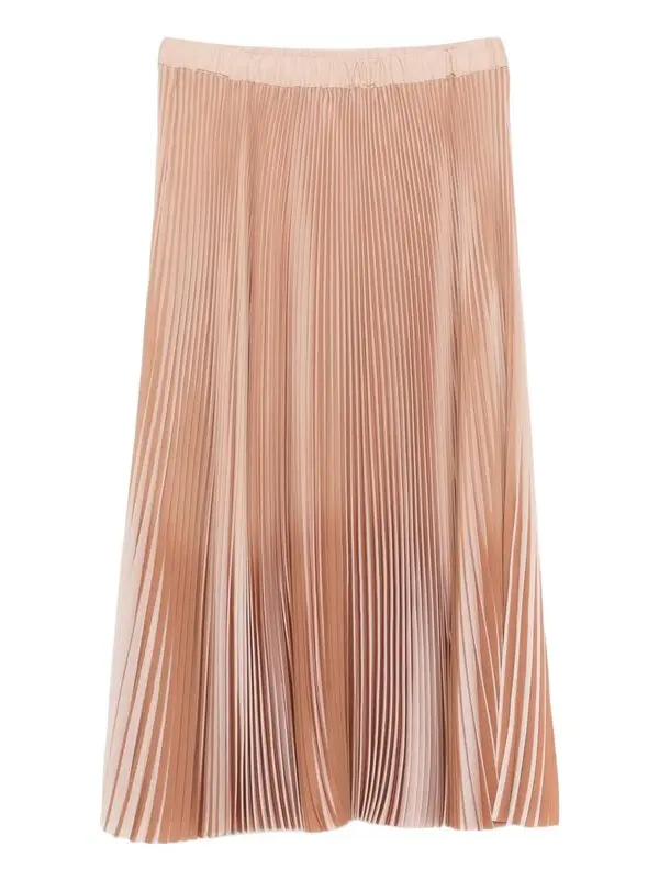 Fabiana Filippi Pleated Long Skirt - Orange