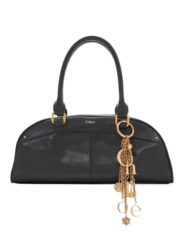 Chloé Bowling Leather Shoulder Bag - Black