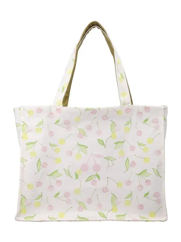 Bonpoint Emiko Tote Bag - Ivory/green