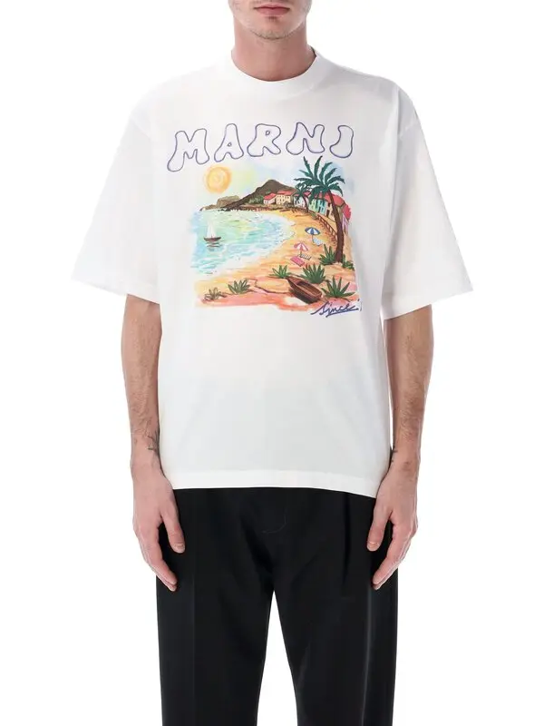Marni T Shirts And Polos - Lily White