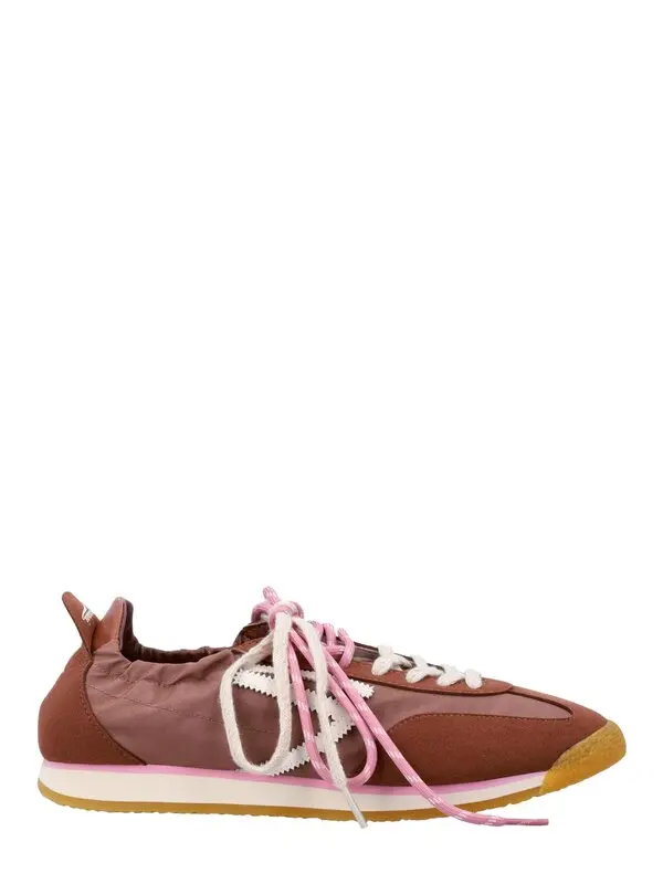 PURAAI Vegan Lace-up Sneakers - Brown
