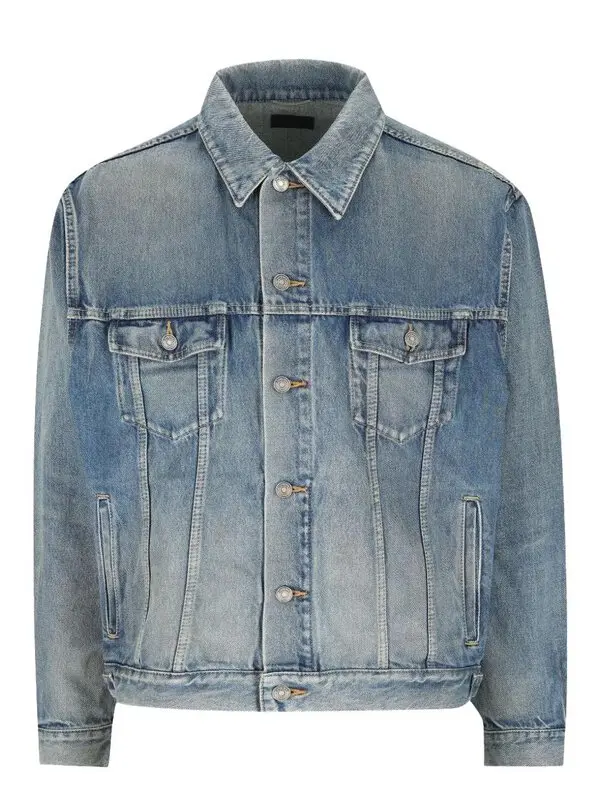 Saint Laurent Trucker Denim Jacket - Blue