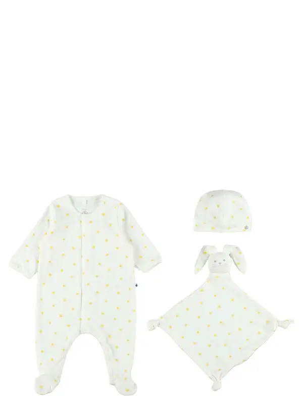 Petit Bateau Printed Set - White
