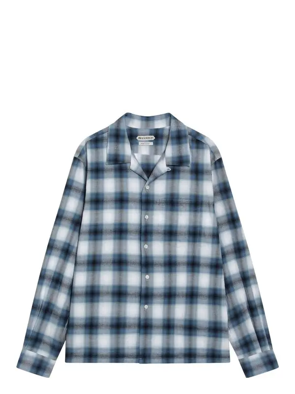 JW Anderson Gradient Check Shirt - Blue
