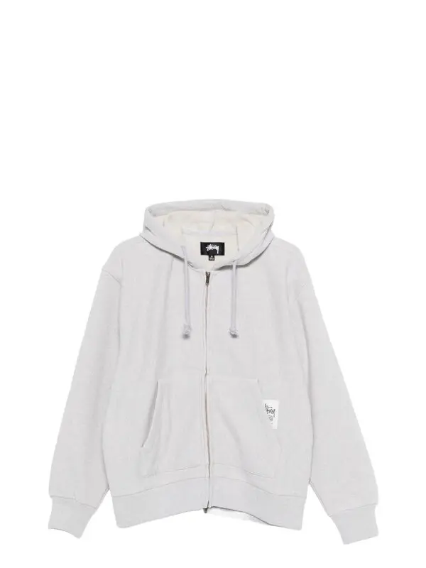 STÃ¼SSY Hooded Zip-up - Grey