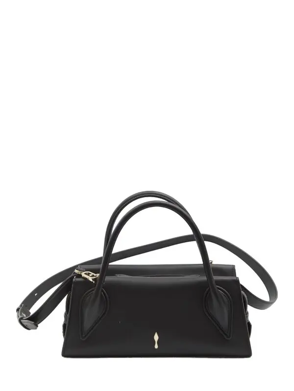 CHRISTIAN LOUBOUTIN Venus Mini Leather Crossbody Bag - Black