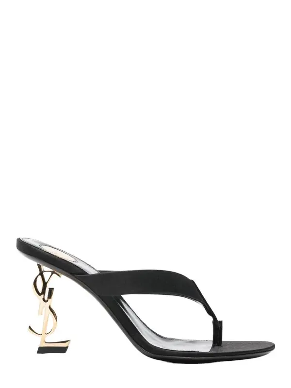 Saint Laurent Opyum Thong Sandals - Black
