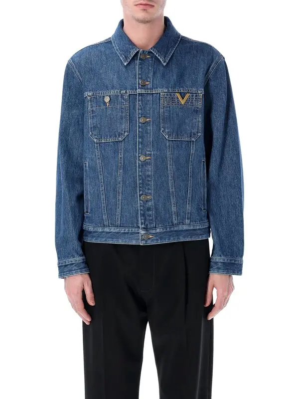 Valentino Garavani Coats - Medium Blue Denim