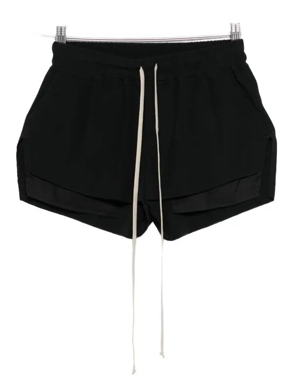 Rick Owens Silk Blend Shorts - Black