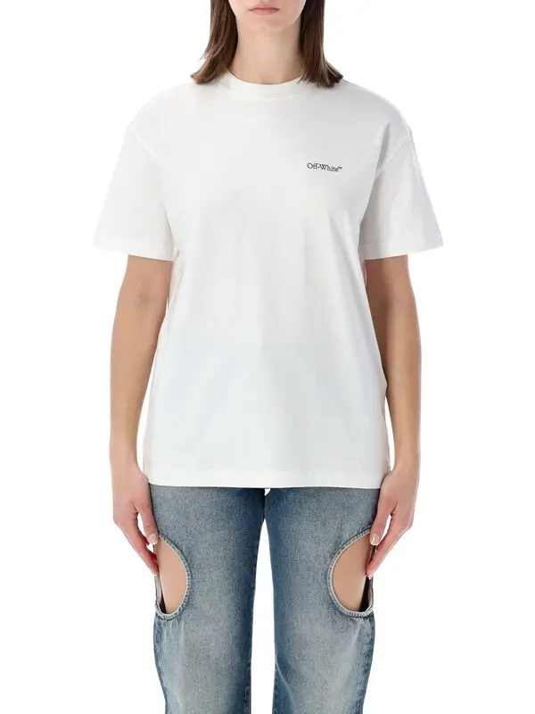Off White Flower T-shirt - White