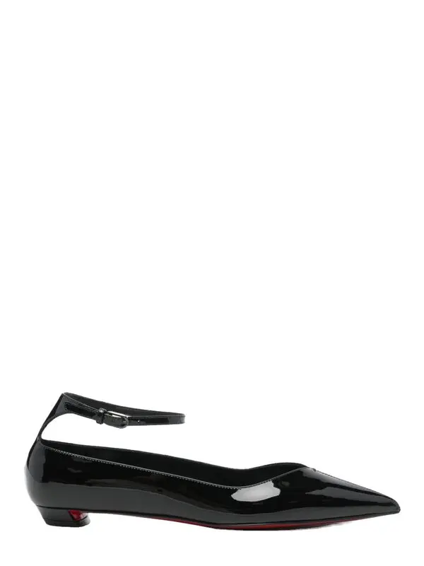 CHRISTIAN LOUBOUTIN Erozeena Patent Leather Ballerinas - Black