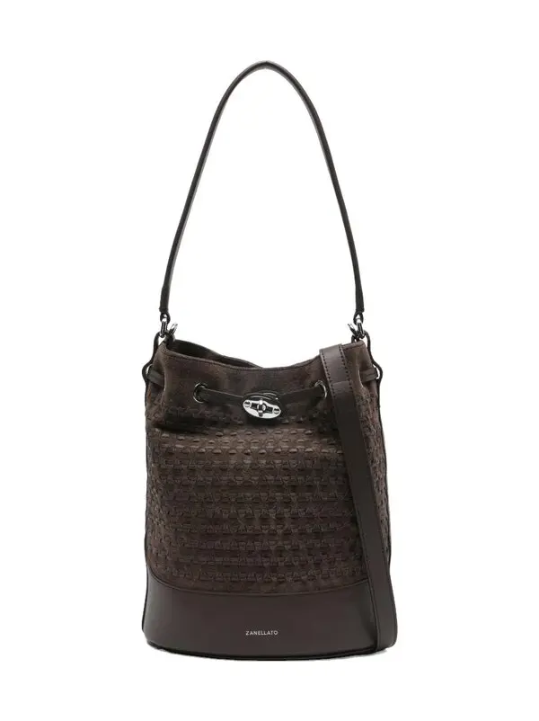 ZANELLATO Monda Musiva Small Bucket Bag - Brown