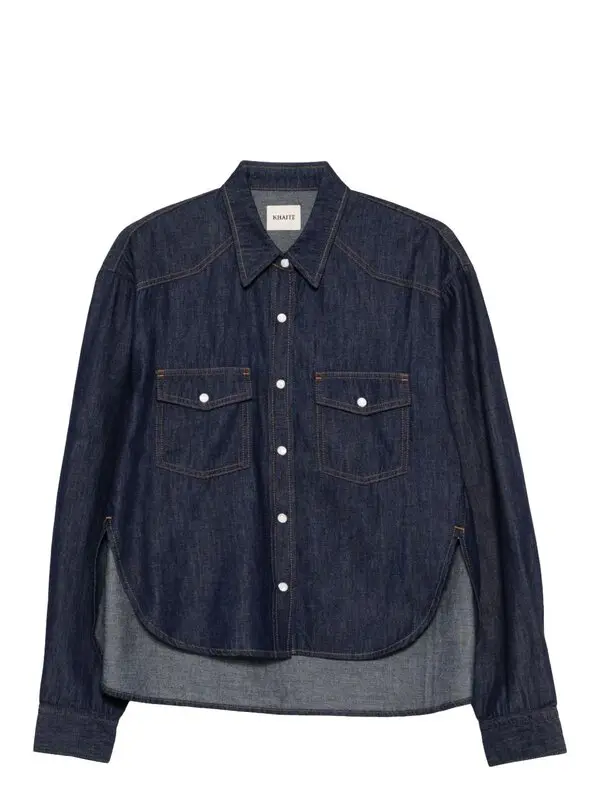 Khaite Grenon Cotton Shirt - Blue