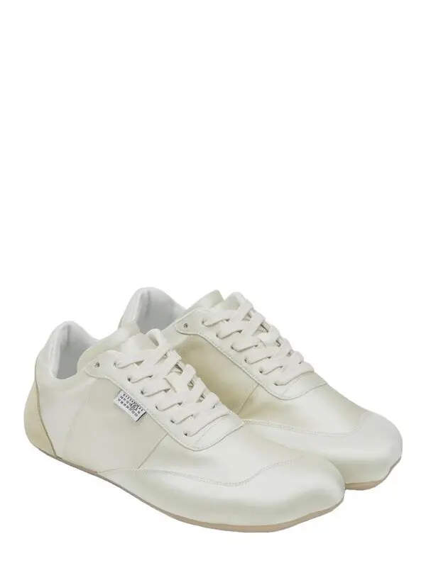 MAISON MARGIELA Factory Sneakers In Satin - White