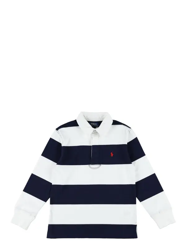 Polo Ralph Lauren Striped Rugby Shirt - White