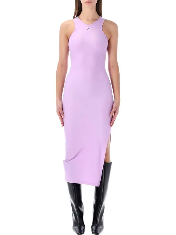 Coperni Fitted Racer Tank Dress - Purple