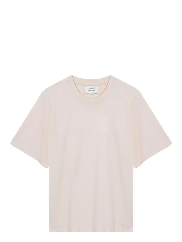 Loulou De Saison Crew Neck Cotton T-shirt - Pink