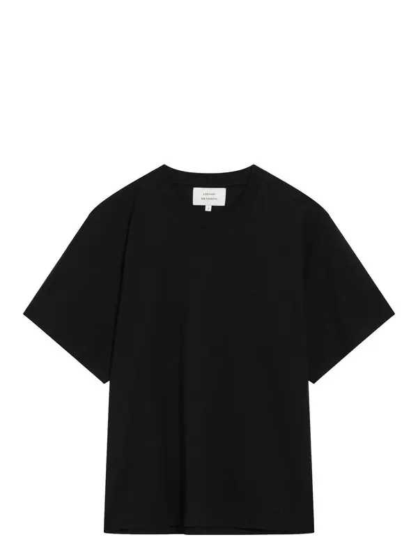Loulou De Saison Cotton Crewneck T-shirt - Black