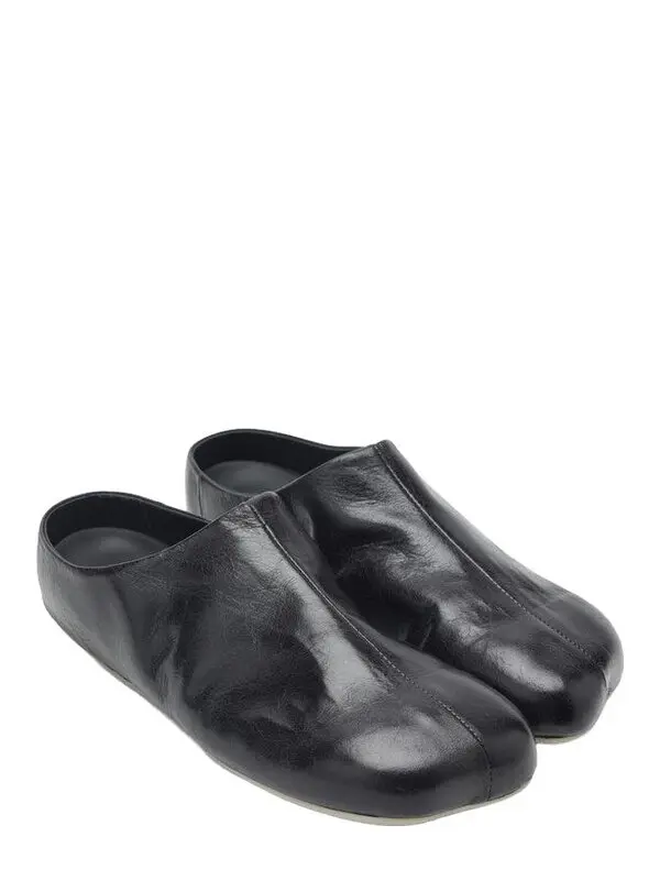 MAISON MARGIELA Factory Leather Clogs - Black