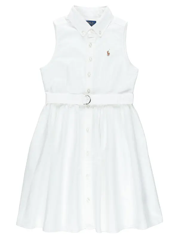 Polo Ralph Lauren Sleeveless Shirt Dress - White