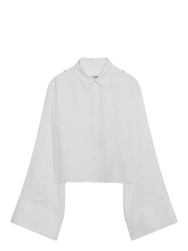 MAISON MARGIELA Logo Graphic Jacquard Shirt - White