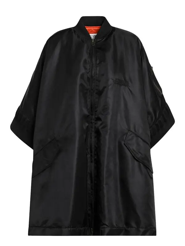 MAISON MARGIELA Nylon Twill Cape - Black