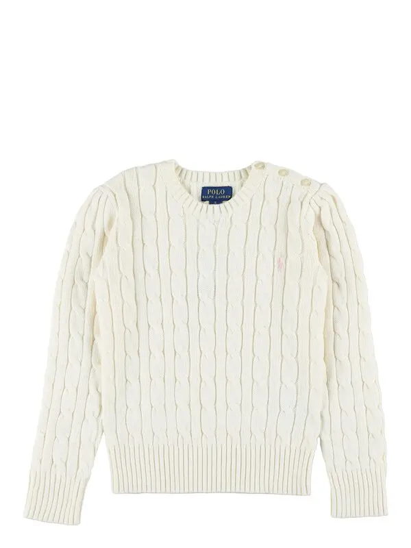 Polo Ralph Lauren Cable-knit Cotton Sweater - White