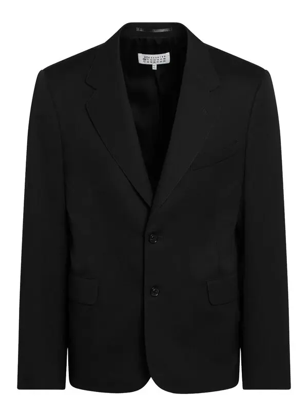 MAISON MARGIELA Wool Single-breasted Jacket - Black