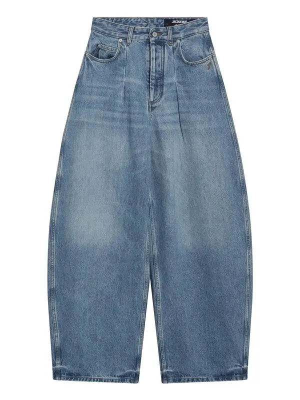 Jacquemus Indigo De Nîmes Ovalo Trousers - Blue