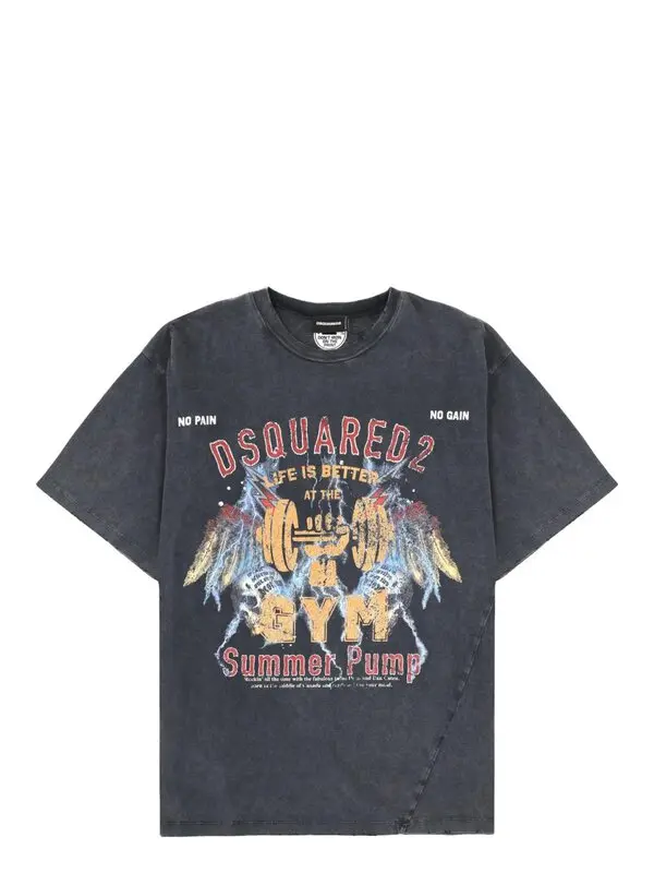 Dsquared2 T Shirt With Print - Charcoal