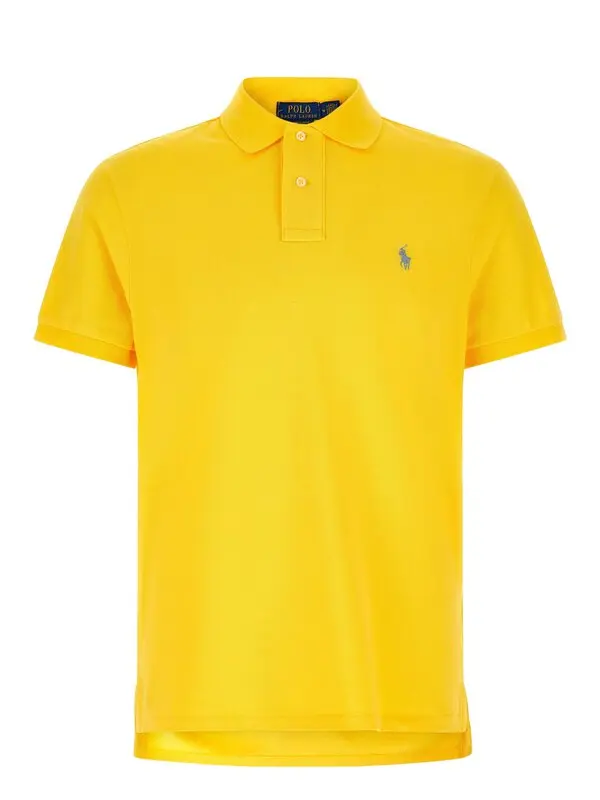 Polo Ralph Lauren Logo Embroidery Polo Shirt - Yellow
