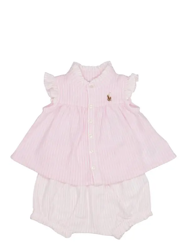 Polo Ralph Lauren Shorts Set With Shirt - Pink