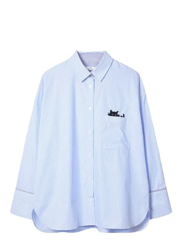 Paul Smith Shirt With Embroidery - Blue
