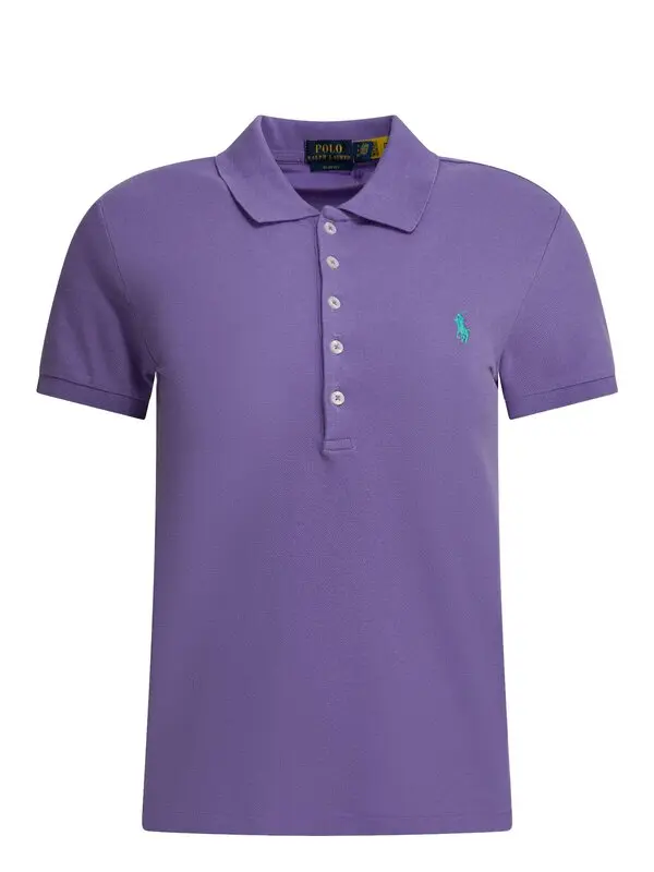 Polo Ralph Lauren Slim Fit Stretch Polo Shirt - Purple