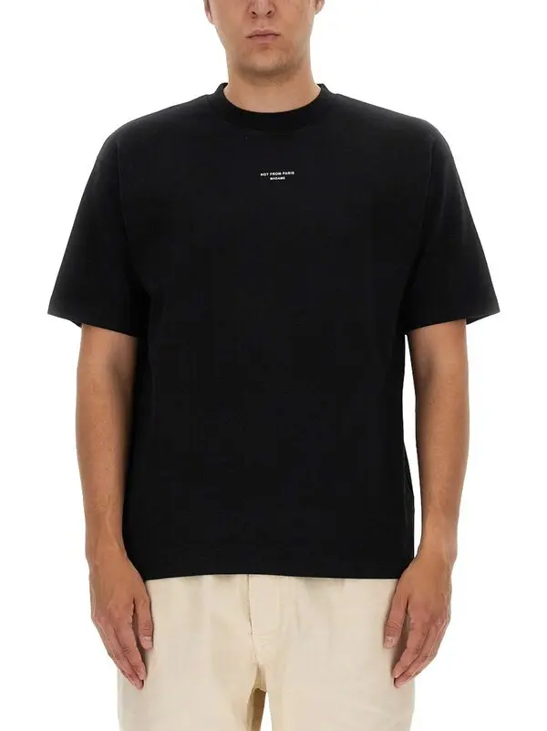 Drole De Monsieur Slogan' T Shirt - Black