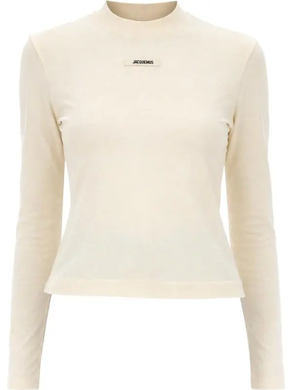 Jacquemus Grosgrain Long-sleeved Shirt - Beige