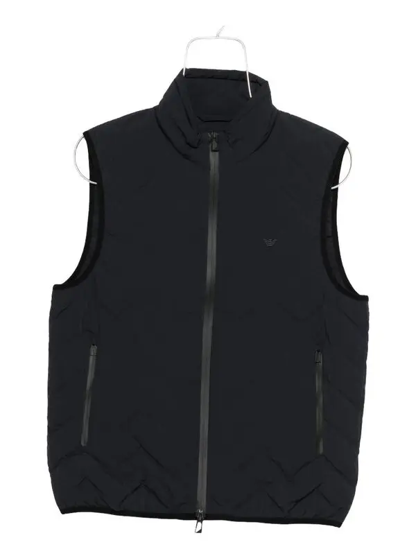 Emporio Armani Quilted Down Vest - Blue
