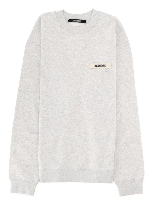 Jacquemus Grosgrain Logo Sweatshirt - Grey