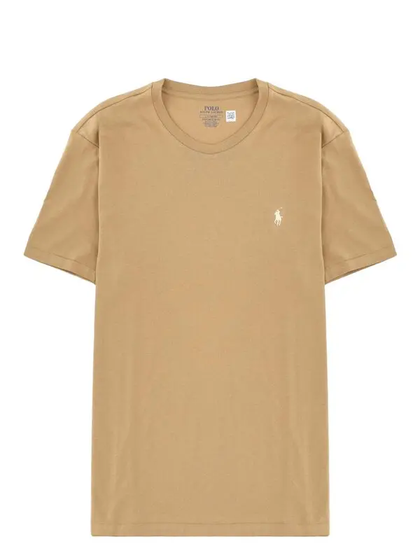 Polo Ralph Lauren T Shirt With Logo - Beige