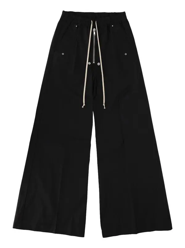 Rick Owens Wide Leg Bela Trousers - Black
