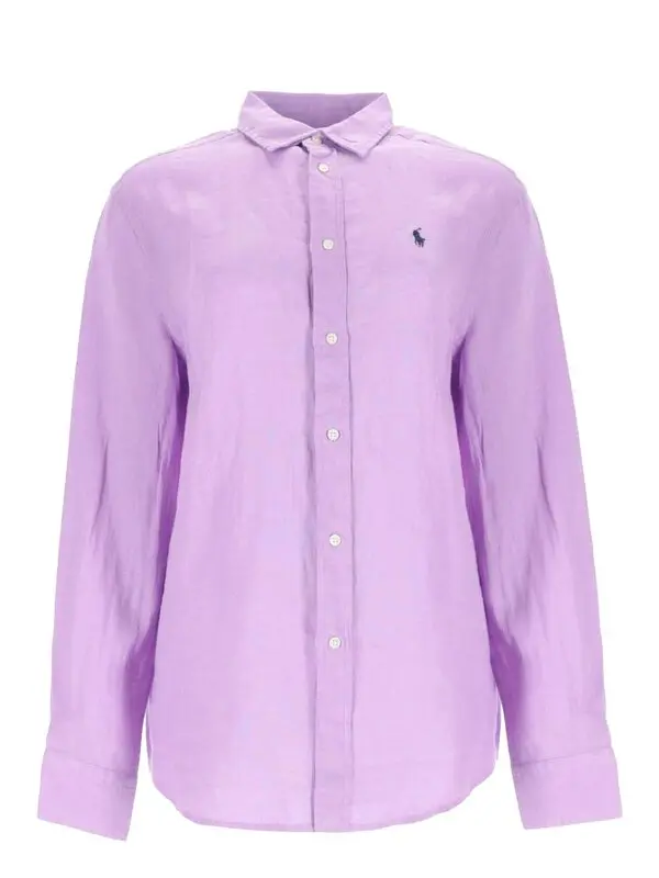 Polo Ralph Lauren Linen Shirt - Purple