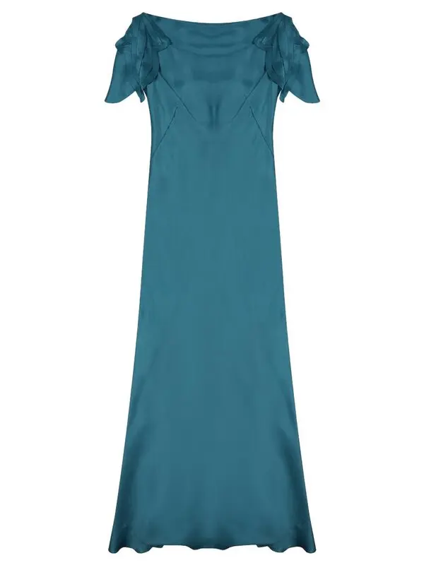 Alberta Ferretti Long Fluid Dress - Blue