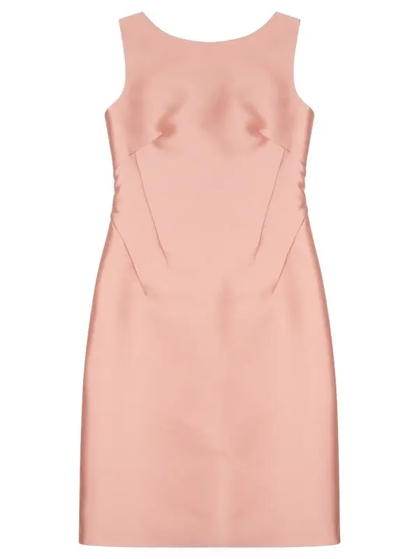Alberta Ferretti Satin Midi Dress - Pink