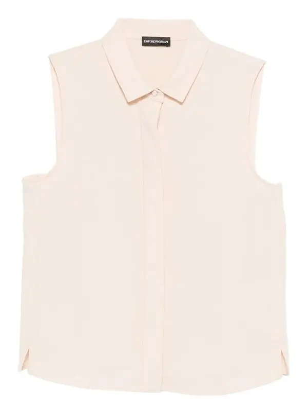 Emporio Armani Sleeveless Blouse - Powder