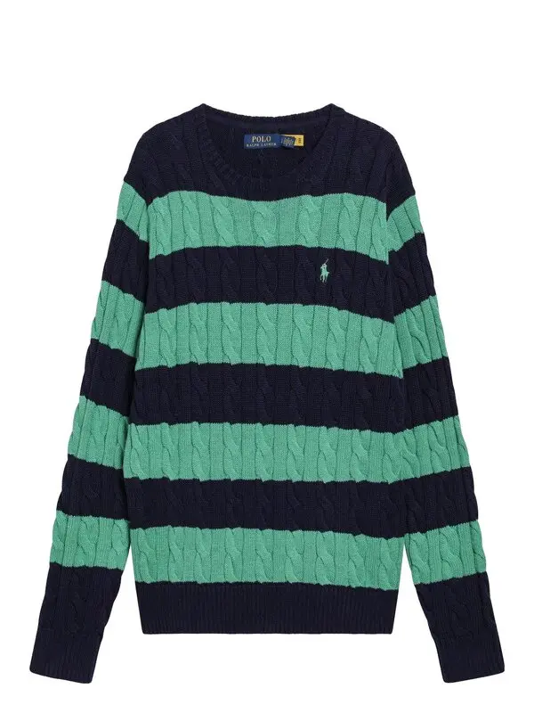 Polo Ralph Lauren Striped Cable Knit Sweater - Multicolor