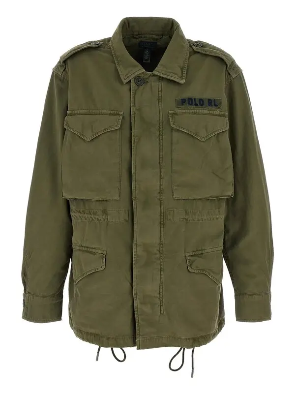 Polo Ralph Lauren Cotton Twill Military Jacket - Green