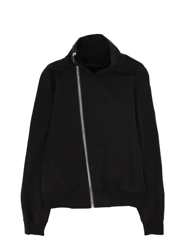 Rick Owens Bauhaus Zip-up Cotton Sweatshirt - Black