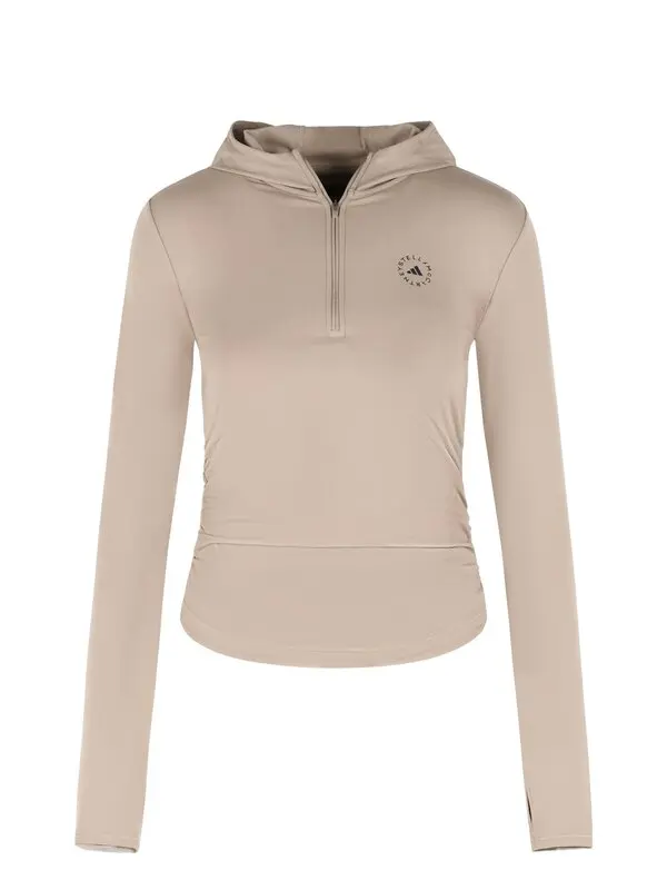 Adidas By Stella McCartney Polyamide Blend Sweatshirt - Beige