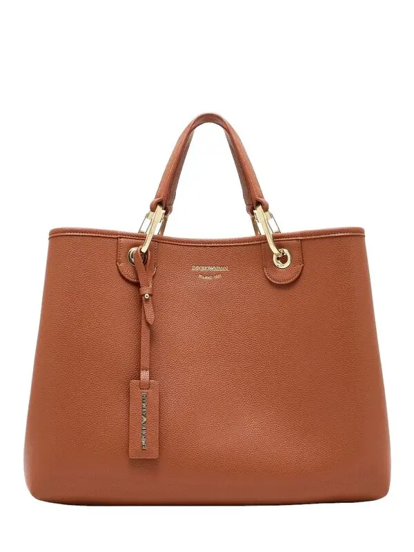 Emporio Armani My Ea Medium Shopping Bag - Leather Brown