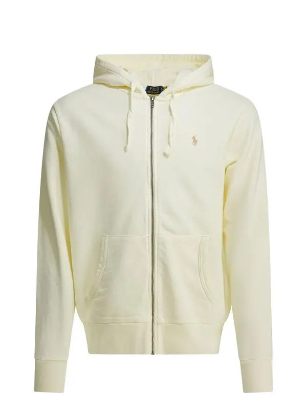 Polo Ralph Lauren Cotton Full Zip Hoodie - White